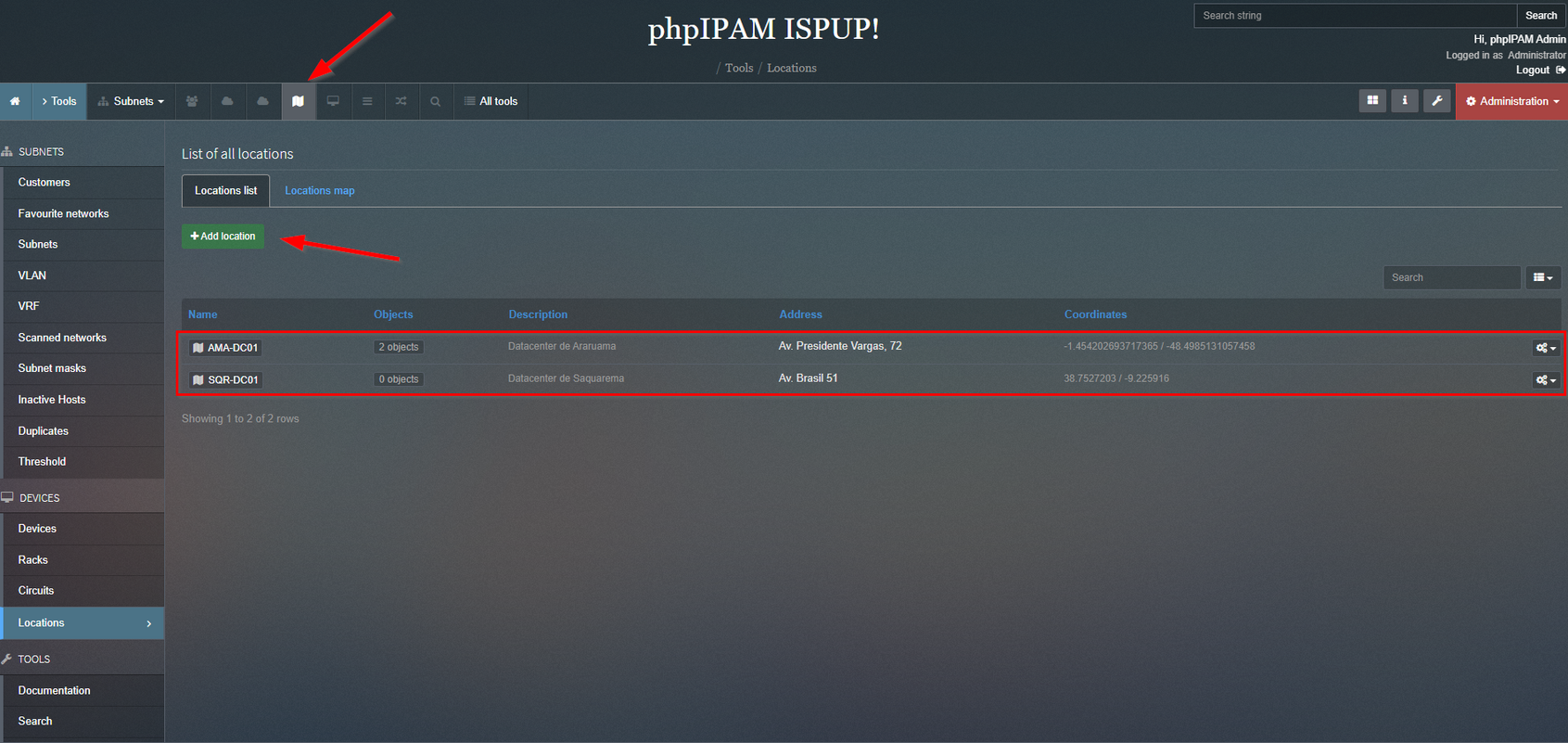 DCIM/IPAM com phpIPAM - ISPUP!
